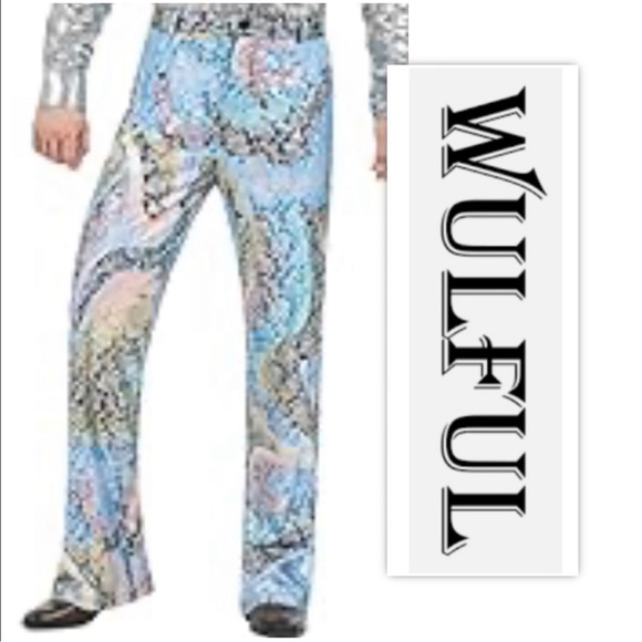 wulful | Pants | Wulful Metallic Party Club Pants | Poshmark